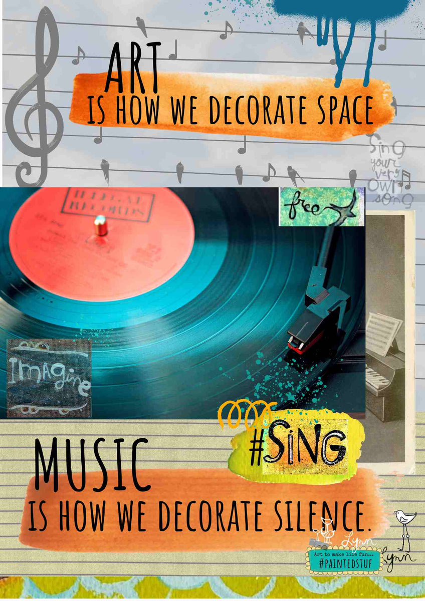 Greeting Card- Music + Art – Painted Stuf