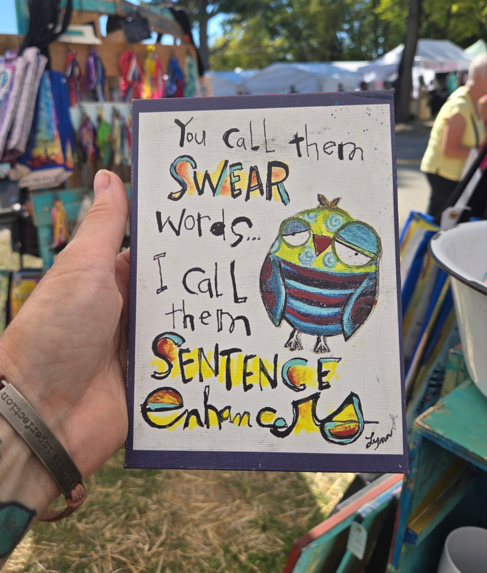 Canvas Easel-Swear words – Painted Stuf